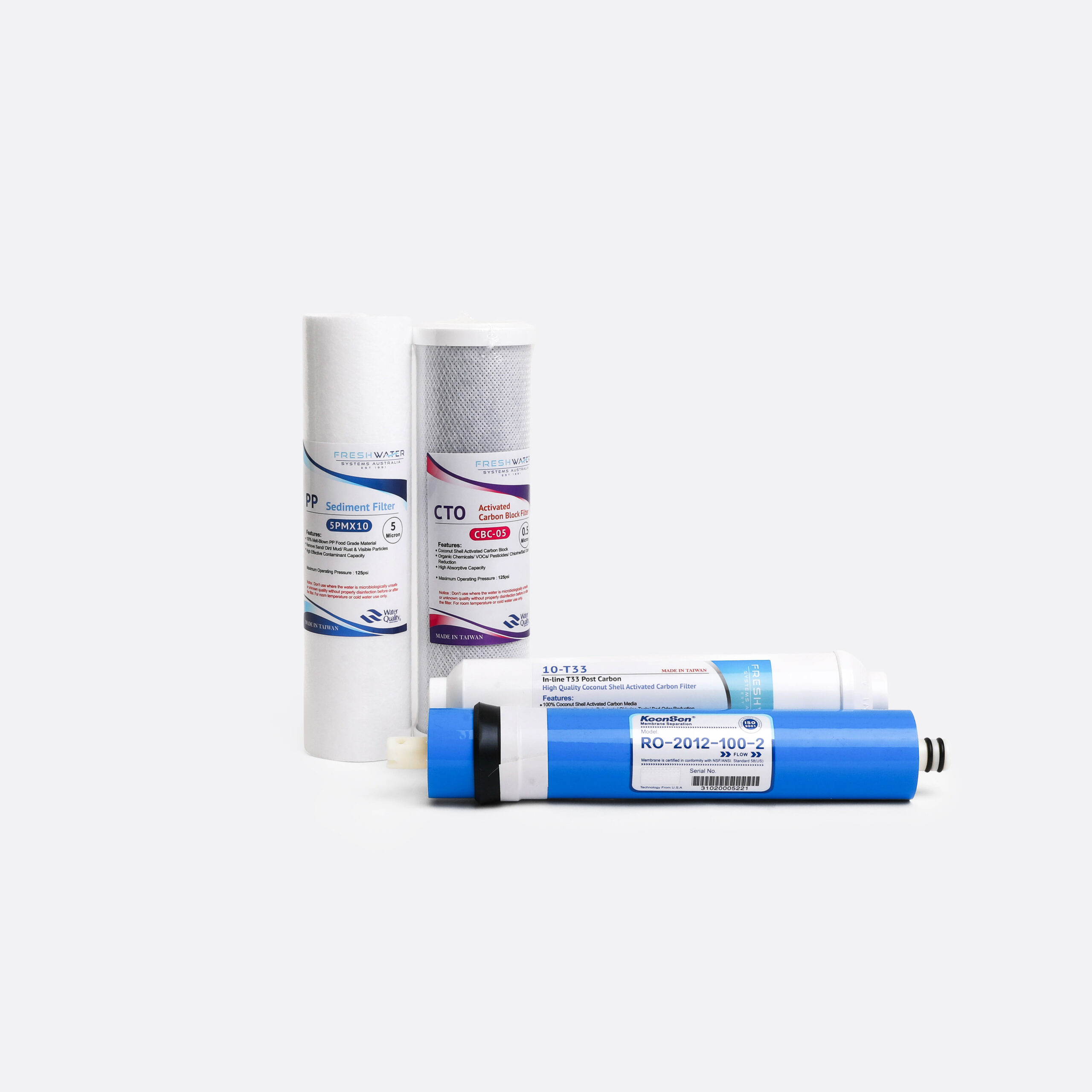 4-Stage RO Replacement Filter Pack | Freshwater Systems Australia