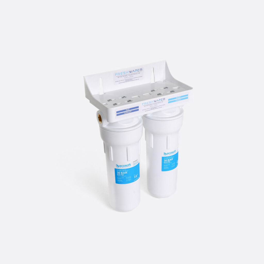 10″ 2.5″ Twin Filter System | Freshwater Systems Australia